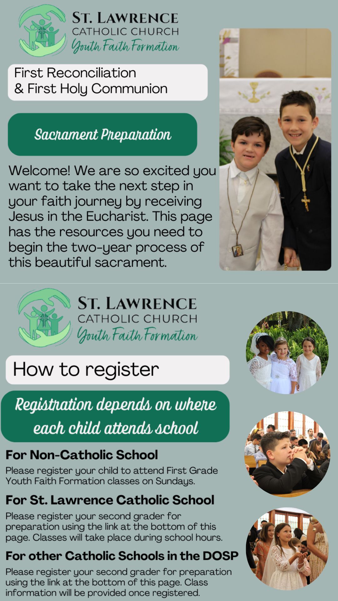 First Holy Communion – St. Lawrence Catholic Church